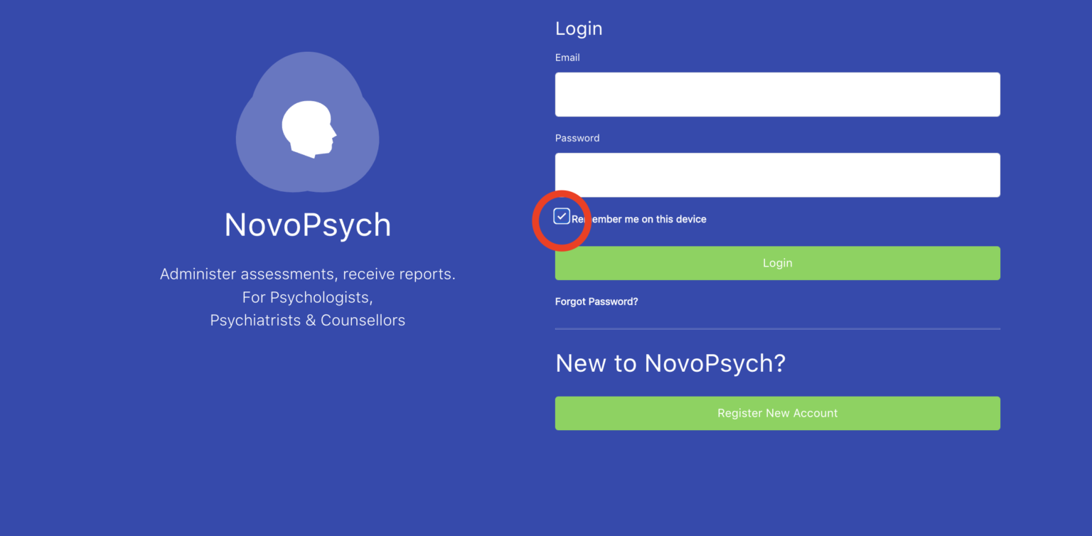 Two-Factor Authentication - NovoPsych