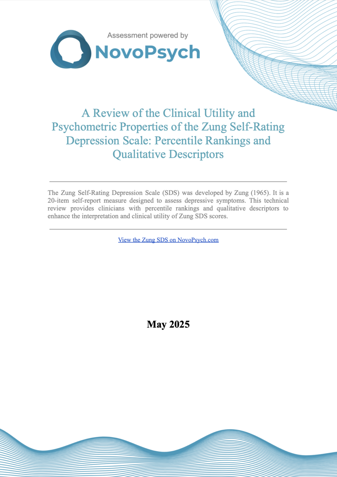 Zung Self-Rating Depression Scale