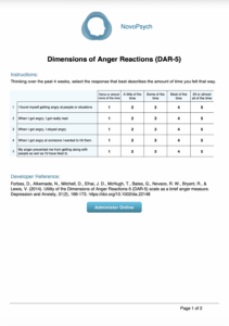 DAR-5 - Dimensions of Anger Reactions