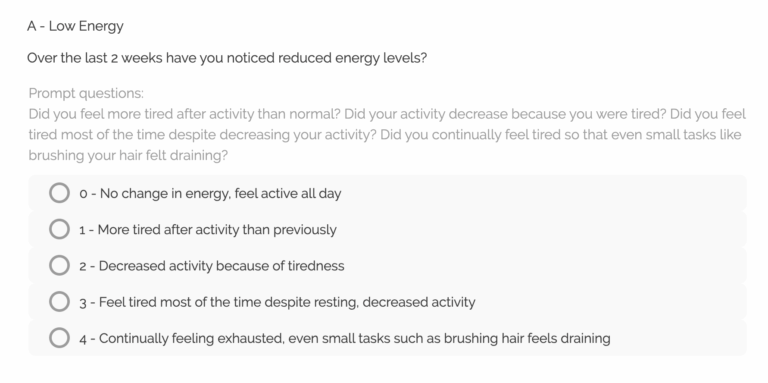 MENO-D - Menopause Depression Rating Scale