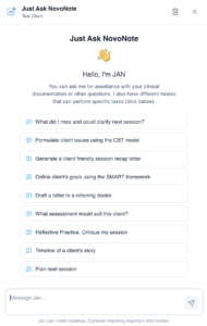 Just Ask NovoNote - NovoPsych
