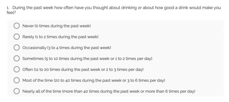Penn Alcohol Craving Scale (PACS)